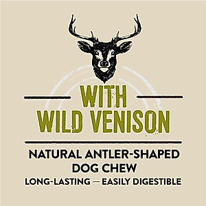 Prime Bones Purina Made in USA Facilities Limited Ingredient Natural Large Dog Treats, Chew Stick with Wild Venison - 6 ct. Pouch
