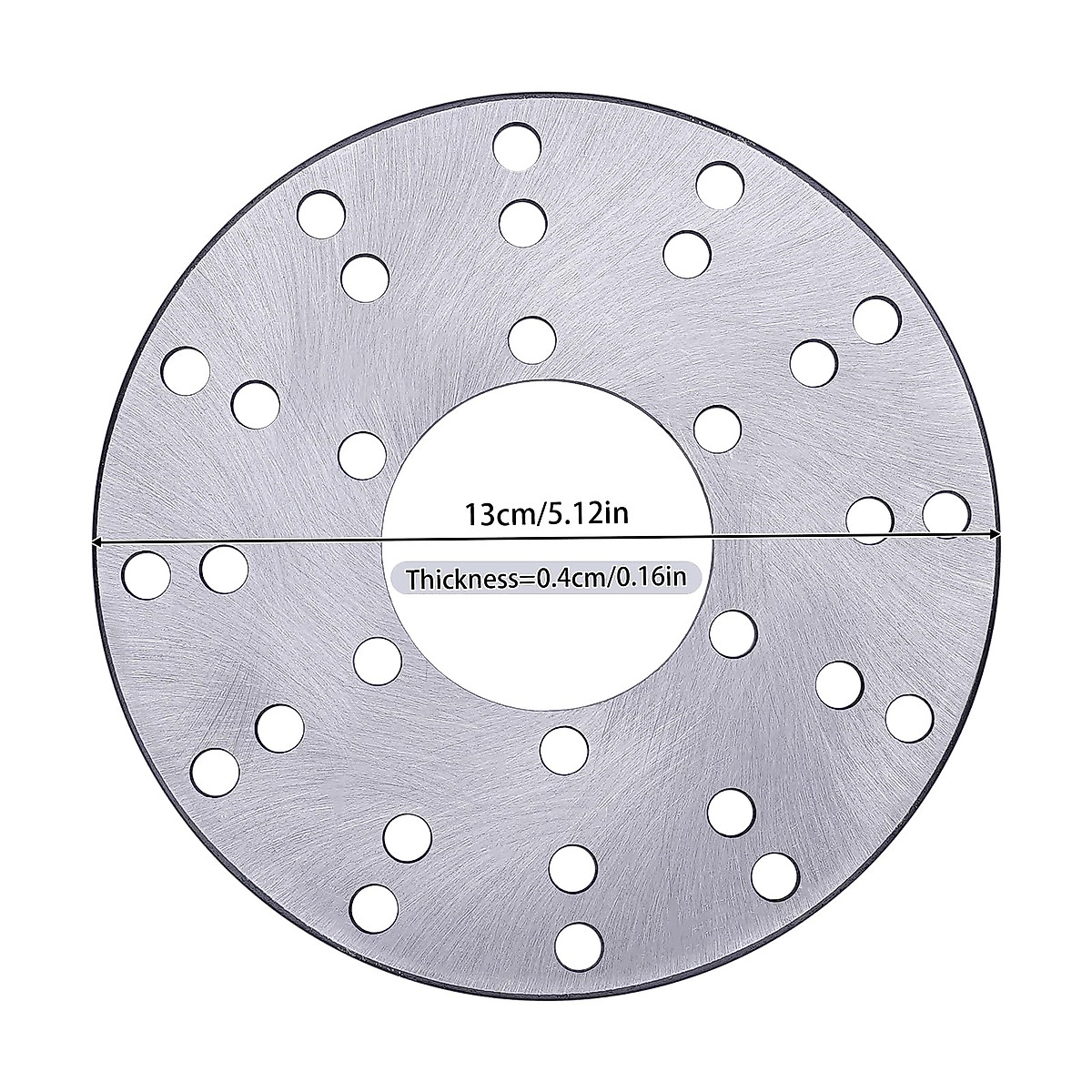 Front Steering 4 Stud Wheel Hub Disc Brake Assembly, ATV Front Wheel Hub+ Steering Knuckle Spindle+Brake Caliper+ 2 pcs Disc Rotor For 125cc 150cc 200cc 250cc ATV Go kart Quad Dirt Bike