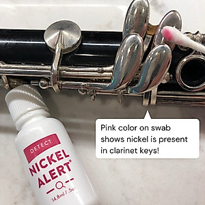 Nickel Alert Single Bottle - Perform 200+ At-Home DMG Spot Tests for Nickel in Metal (Jewelry, Watches, Buttons, Buckles) - Jewelry Test Kit for Nickel Allergy Protection