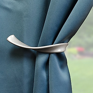 Sashay Drapery Holdback (Set of 2) Brushed Nickel