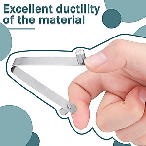 8 Pieces Double Pin Spring Button Clip Push Button Clip Tent Pole Push Button Spring Clips Stainless Steel Kayak Paddle Spring Snap Clips Tube Locking Pin Clips for Camping Replacement (6 mm)