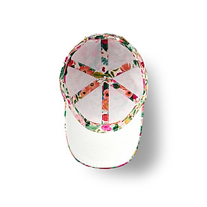 RIFLE PAPER CO. Garden Party Women's Baseball Hat | Classic Six-Panel Floral Print Cap with Adjustable Strap, Made from 100% Cotton, One Size Fits All