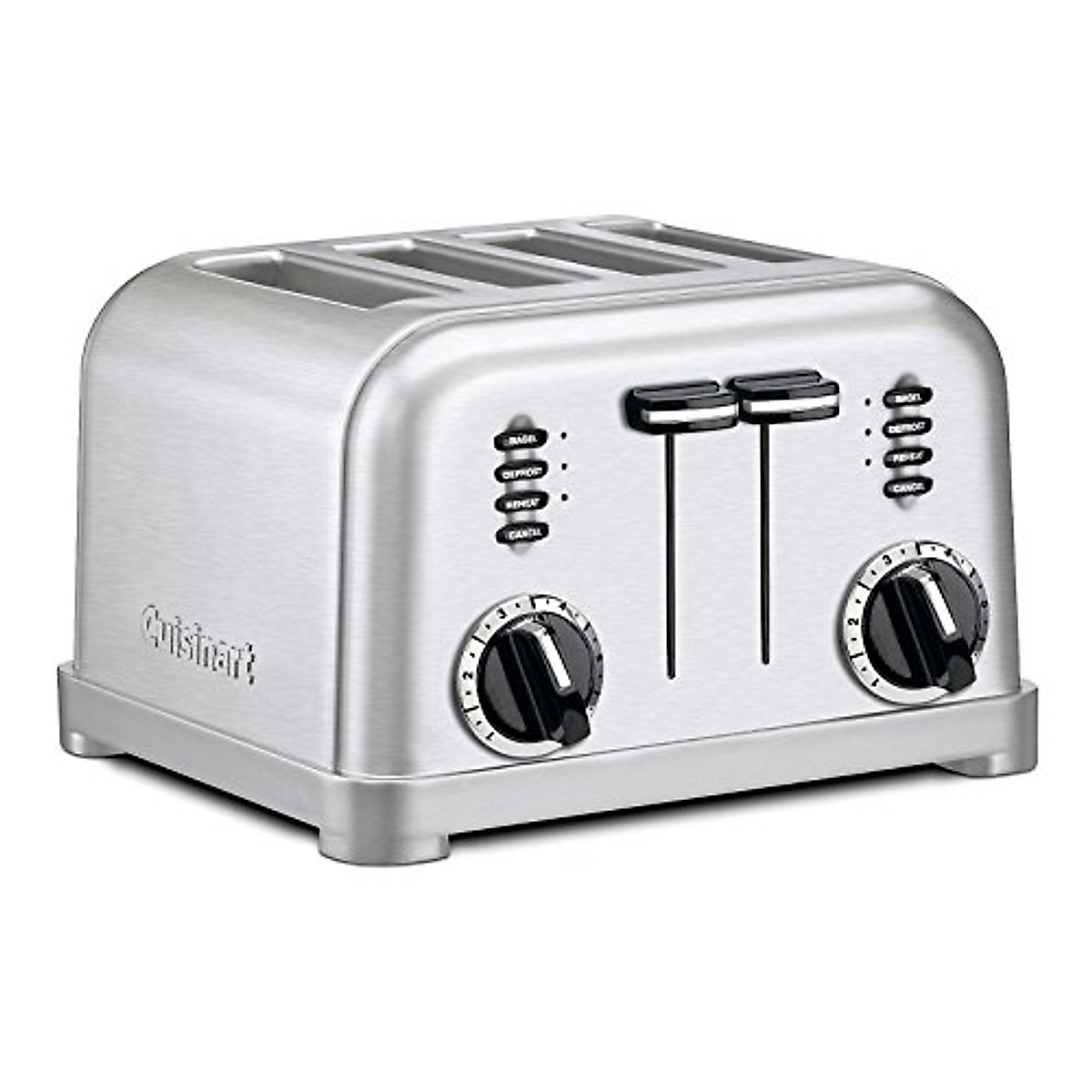 Cuisinart CPT-180P1 Metal Classic 4-Slice toaster, Brushed Stainless & C77SS-15PK 15-Piece Stainless Steel Hollow Handle Block Set