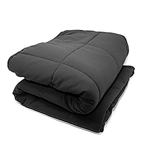 Yogibo CozyBo Double All-Season Blanket, Lightweight, Soft, Cozy, Sensory Blanket for Couch, Sofa Thick Throw Filled with Special FiBeads, Extra Large, Dark Grey