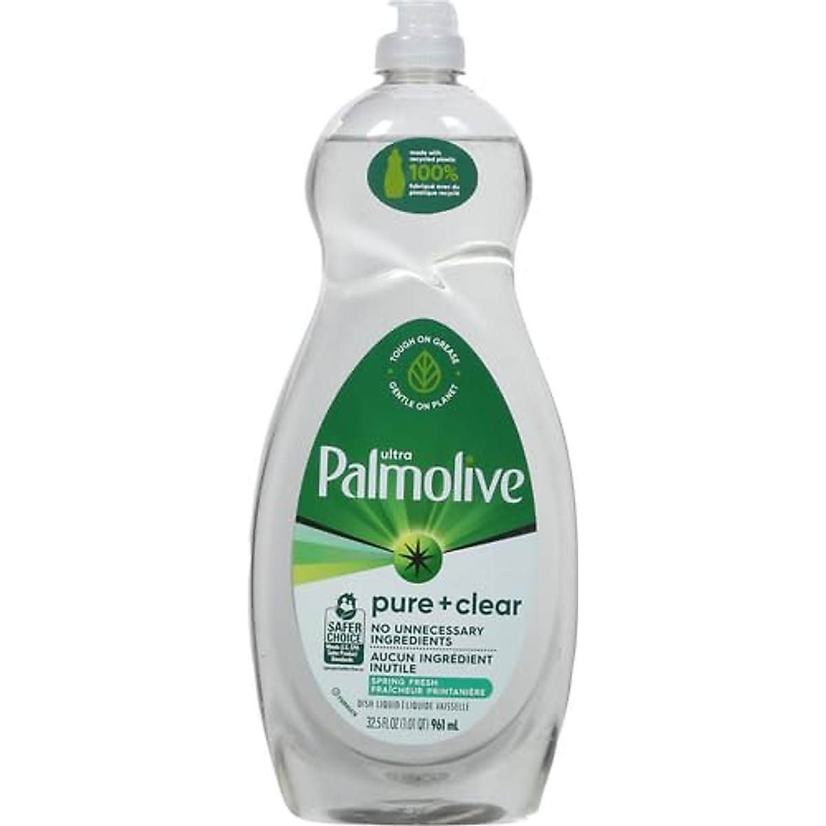 Palmolive Ultra Liquid Dish Soap, Pure and Clear, 32.5 Fl Oz
