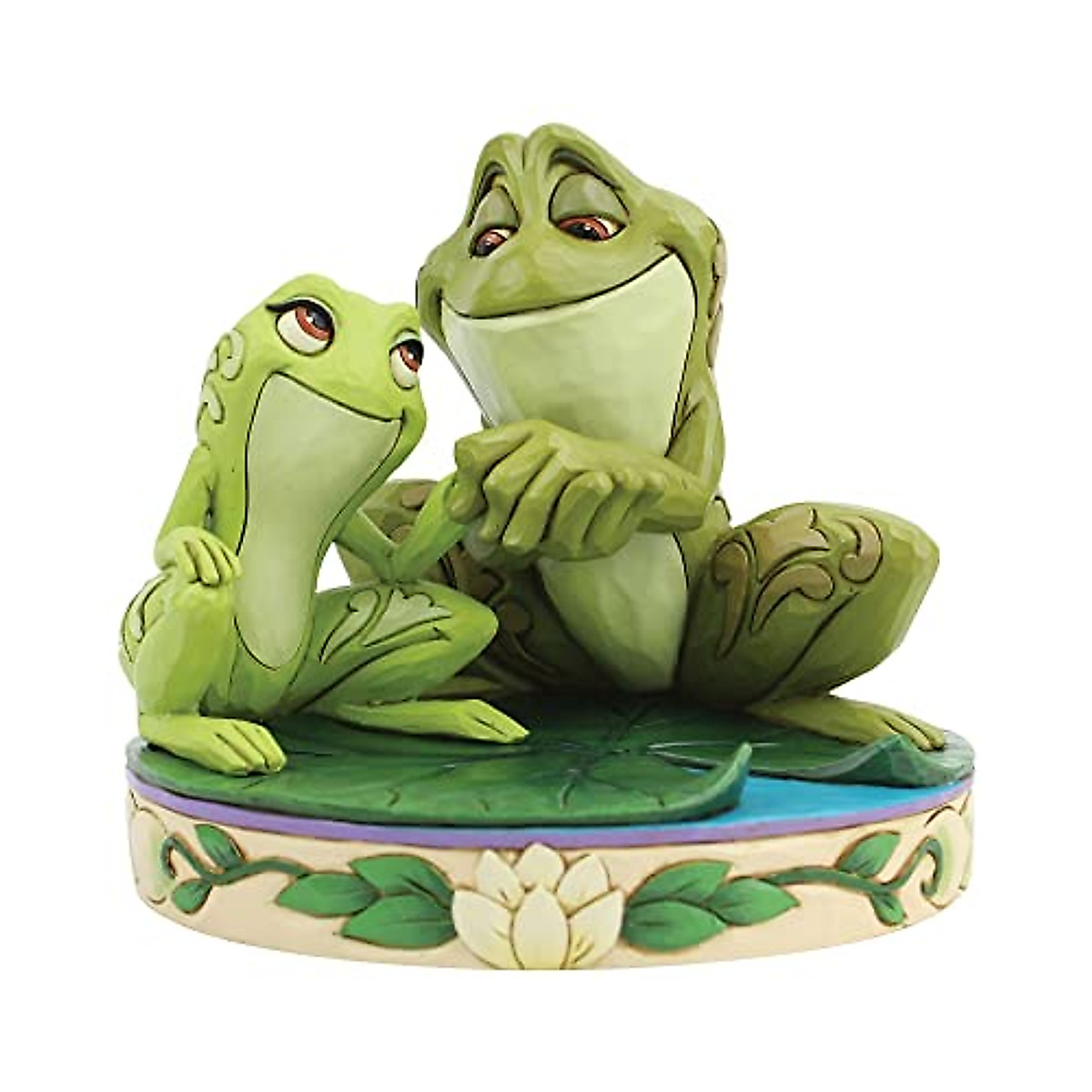 Enesco Disney Traditions Collection by Jim Shore The Princess and The Frog Tiana and Naveen Figurine- Resin Hand Crafted Painted Collectible Disney Figurines Decorative Home Decor Statue, 4.5 Inch