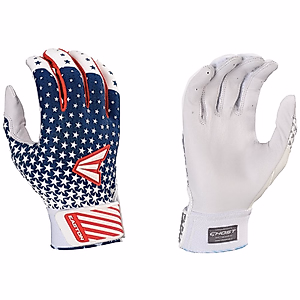 Easton | GHOST NX Fastpitch Softball Batting Gloves | Adult X-Large | Stars & Stripes