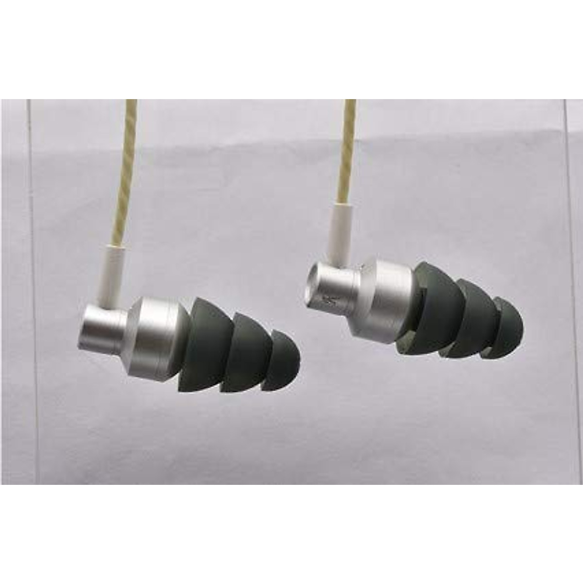 Zotech 20 Pcs Triple Flange Ear Tips Silicone Replacement Ear Buds Tips (Black)