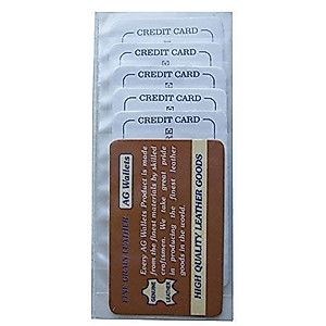 Set of 2 Clear Premium Quality Checkbook Wallet Insert from AG Wallets