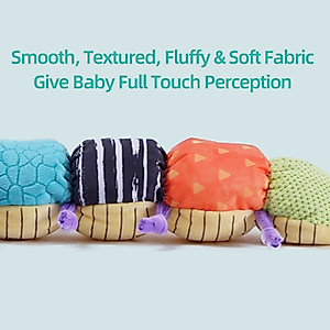 Baby Toys 6 to 12 Months, Musical Caterpillar Infant Toys, Infant Toys Stuffed Animal Toys with Ruler Design and Ring Bell, Crinkle, Rattle, Tummy time Toys for Newborn Boys Girls 0 3 6 9 12 Months