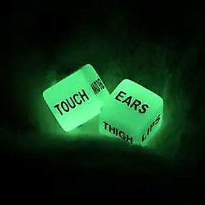 Glow in The Dark Couples Dice - The Original Adult Dice Game - Perfect for Date Night, Travel, Parties, and Game Night