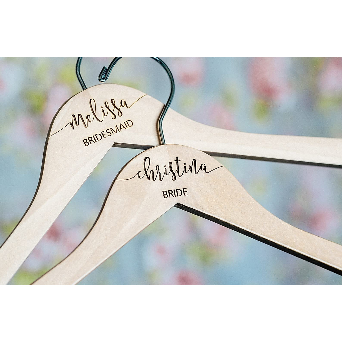 Personalized Bridesmaid Hangers - Wedding Hanger - Bridal Dress Hanger HG100