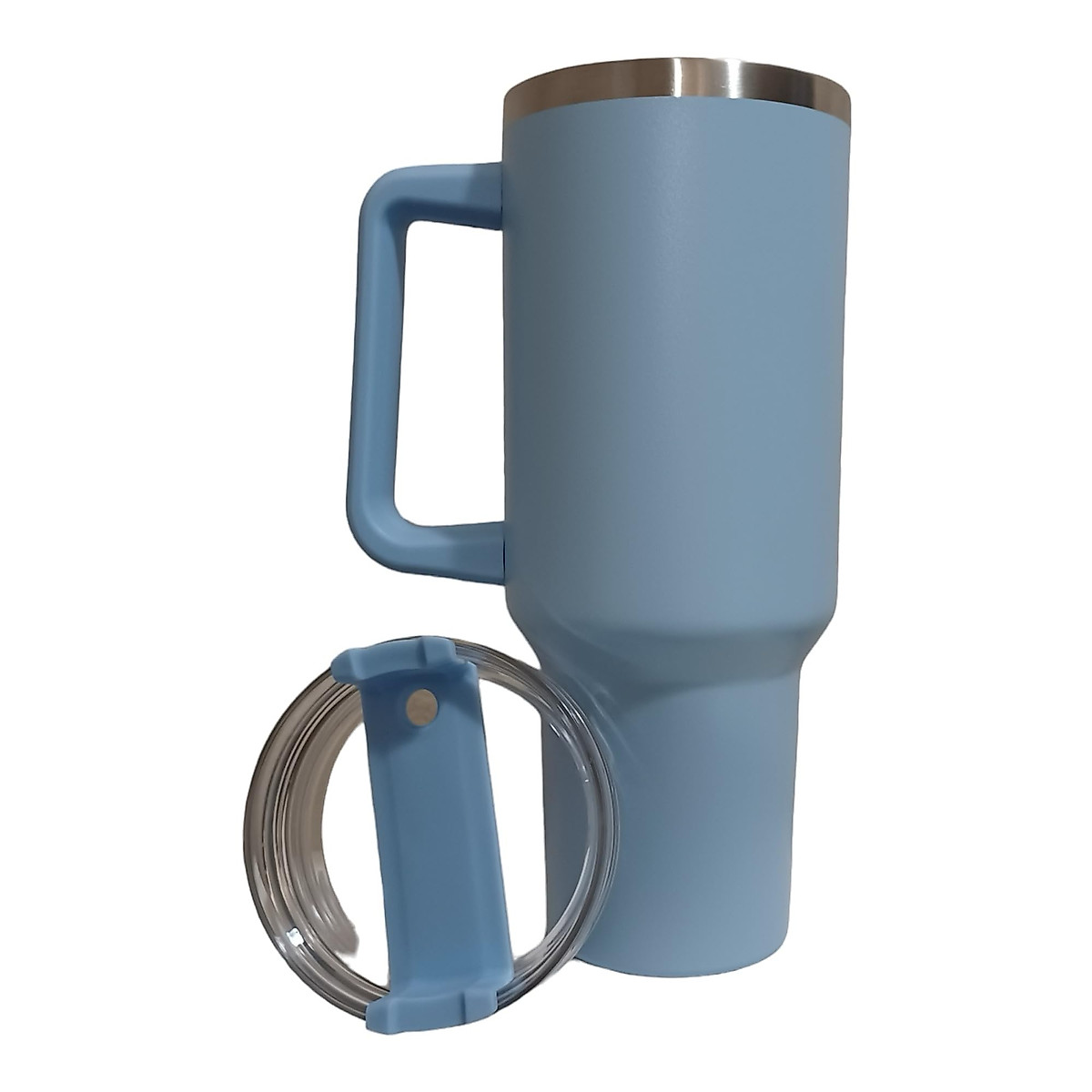 YANAT 40 oz Stainless Steel Tumbler with Handle - Premium Insulated Travel Mug for Hot & Cold Drinks - Spill-Proof Lid, BPA-Free - Coffee, Tea, and Outdoor Adventures (SKY BLUE)