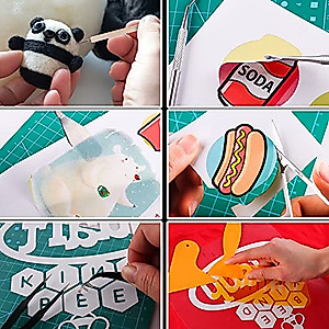 33pcs Vinyl Weeding Tools with T-Shirt Ruler Guide ,Craft Tools Set for DIY Heat Transfer Printing, Weeding Vinyl,Silhouettes,Scrapbooking,Lettering, Cutting, Splicing.