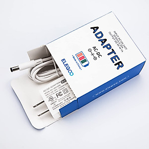 ELEGOO AC 100V-240V Converter Adapter DC 9V 1A Power Supply US Plug 5.5mm x 2.1mm 1000mA Power Adapter Wall Charger Adapter Compatible with Arduino UNO MEGA with UL FCC CE Certificate