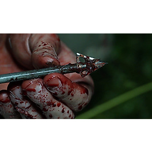 Wac Em Wac'Em 4 Blade 100 Grain Broadhead (3-Pack) with Free Strobing FIT Nock (3 Bushings Inc)