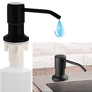 Soap Dispenser for Kitchen Sink and Tube Kit 350ML Bottle Connects Directly to Soap Bottle for Smooth Liquid Discharge