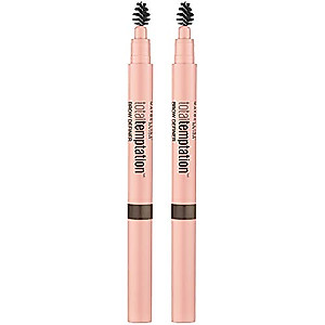 Maybelline Total Temptation Eyebrow Definer Pencil, Deep Brown, 2 Count
