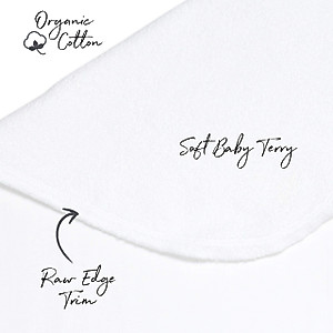 HonestBaby Organic Cotton Changing Pad Liners (Set of 4), Bright White, One Size, (D432T)