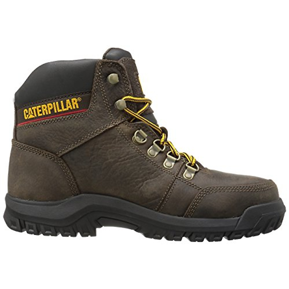 Cat Footwear Men's Outline Steel Toe Work Boot, Seal Brown, 9.5