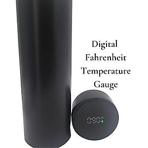 Shari’s Tea – Temperature Controlled Thermos with Infuser - Smart Coffee and Tea Thermos with LED Temperature Display in Fahrenheit, Insulated Bottle Stay Hot or Cold for up to 24 Hrs.