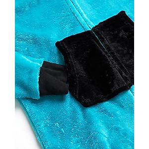 ONLY BOYS Bathrobe - Plush Fleece Bathrobe: Sharks, Cyclops, Dinosaurs, Bears (2T-14), Size 8-10, Brontes Teel