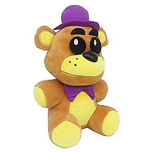 xsmart global: Golden Freddy Purple Hat | Shadow Nightmare Phantom Withered Freddy Plush | Plush Toys 10"
