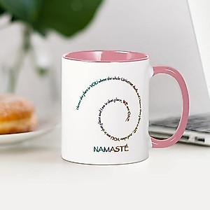 CafePress Meaning Of Namaste Mug Ceramic Coffee Mug, Tea Cup 11 oz