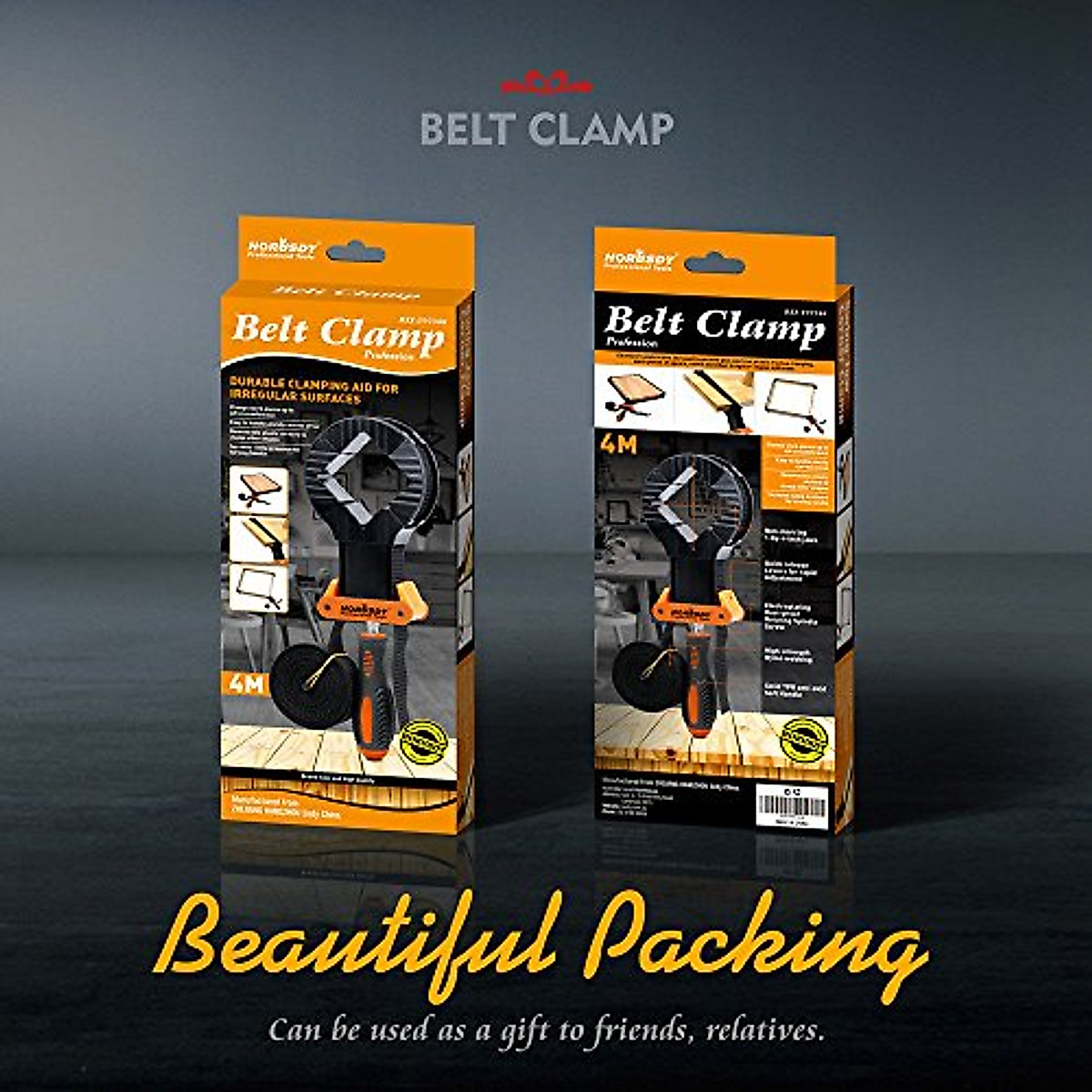 HORUSDY Band Clamp, Woodworking Frame Clamp Strap Holder for Picture Strap Clamp Strap Clamp