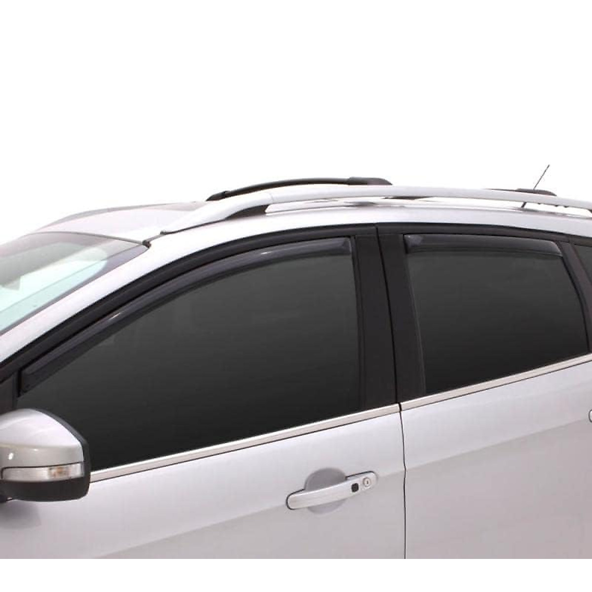 Auto Ventshade [AVS] In-Channel Ventvisor / Rain Guards | Fits 2015 - 2024 Ford Edge- Smoke, 4 pcs. | 194930