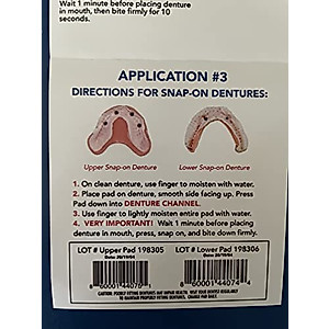 Bondezz Adhesive Free Denture Pads | Upper Denture | 30 Pack | Secure & Comfortable Fit | No Glue/No Mess | All Day Suction | Denture Glue Alternative | Safe, Natural & Non-Toxic
