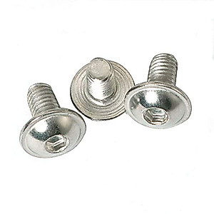 PZRT 25pcs Stainless Steel 304 Round Head Screws Hexagon HEX Socket Button Head Screw Bolt M4x8