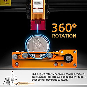 FoxAlien New Aluminum Y-axis Rotary Roller for Cylindrical Objects Curved Surface Compatible with CNC Router Engraving Machines Reizer, Reizer Mega, Masuter, Masuter Pro