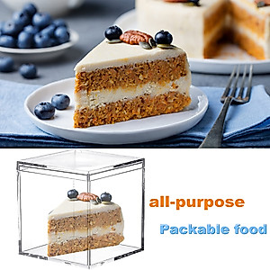 LOVPLAY Acrylic Display Box 3.4x3.4x3.4Inch Clear Acrylic Boxes with Lids Plastic Square Cube Containers Home & Office Storage Box Wedding Party Favor Candy Pill and Tiny Jewelry Storage