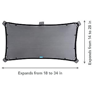 Munchkin® Brica® Magnetic Stretch to Fit™ Sun Shade, Black, 1 Pack