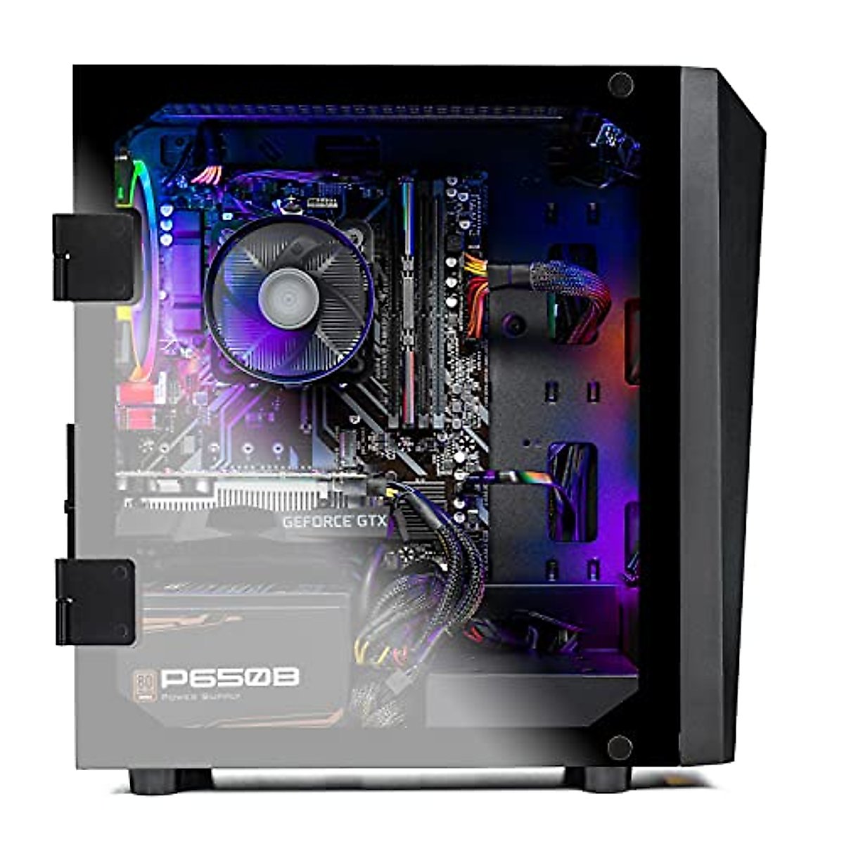 Skytech Gaming Skytech Blaze II Gaming PC Desktop – Intel Core i3 10100F 3.6 GHz, GTX 1650, 500GB SSD, 16G DDR4 3200, 600W Gold PSU, AC Wi-Fi, Windows 10 Home 64-bit