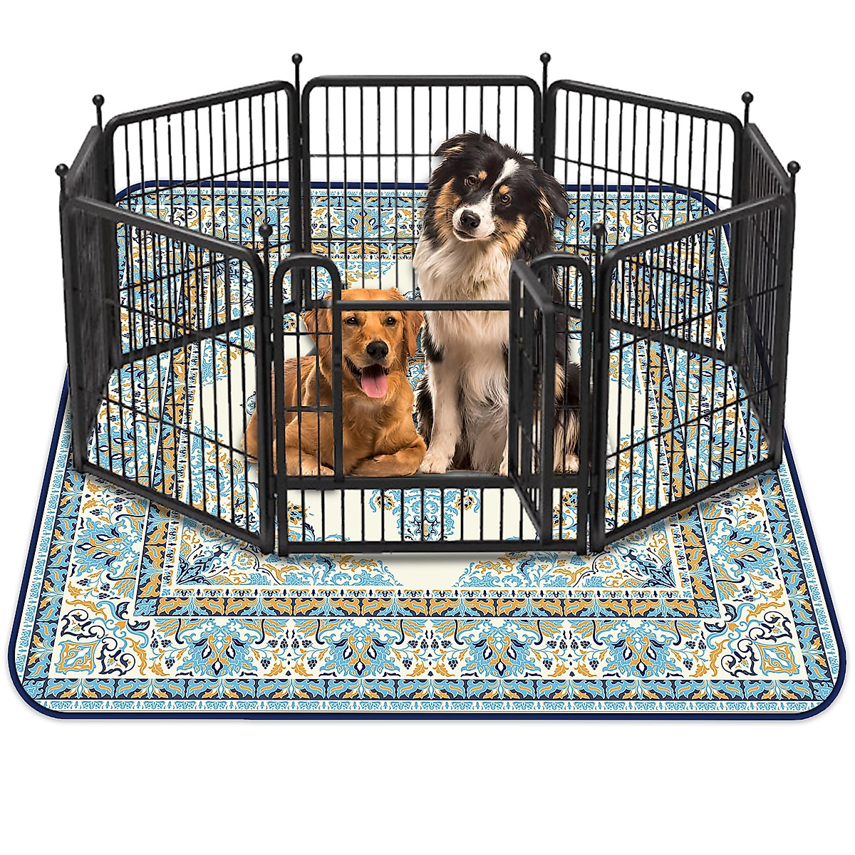 Washable Pee Pads for Dogs 72x72 - Extra Large Super Absorbent Reusable Dog Training Pads, Waterproof Non-Slip Leakproof Whelping Pad, Pee Pads for Dog Floor, Bed