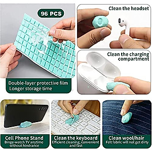 96PCS Cleaner Kit Compatible with Airpods 1,2,3 and Pro, Earbud Cleaning Putty Remove Ear Wax, for Charging Case/Bluetooth Headphones/Phone/Earbuds/Camera/Keyboard&Hearing Aids