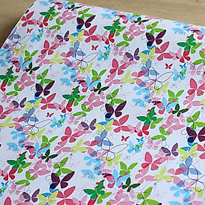 SimpleLife4U Self-Adhesive Shelf Liner Removable Furniture Paper for Covering Home Office School Shelving Drawers, Colorful Leaves, 17.7 Inch By 9.8 Feet