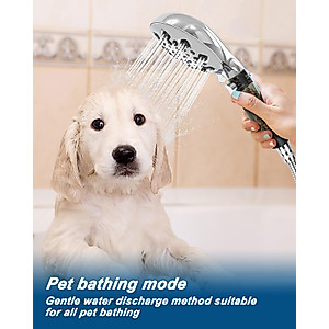 High Pressure 10 Spray Mode Filtered Shower Head with Handheld, Shower Head Filter for Hard Water - Reduces Dry Itchy Skin, Extra Long 79 inch Stainless Steel Hose & Adjustable Bracket