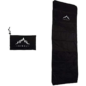 Himal Outdoors Lawn Mower Cover - Heavy Duty 600D Polyester Oxford Waterproof, UV Protection Universal Fit with Drawstring & Cover Storage Bag, Black