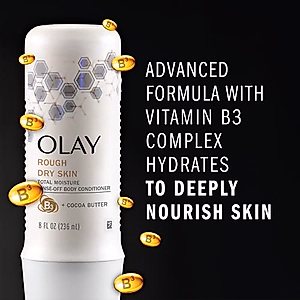 Olay Total Moisture Rinse-off Body Conditioner For Dry Skin with Vitamin B3 Complex and Cocoa Butter, 8 Fluid Ounce (Pack of 6)