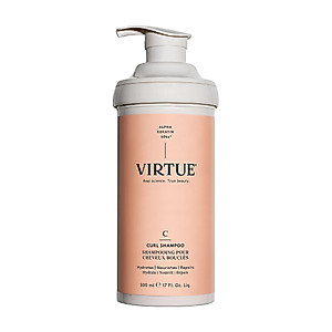VIRTUE Curl Sulfate Free Shampoo with Jojoba Oil, Hydrates, Nourishes & Repairs Curly Hair with Frizz Control, Color Safe