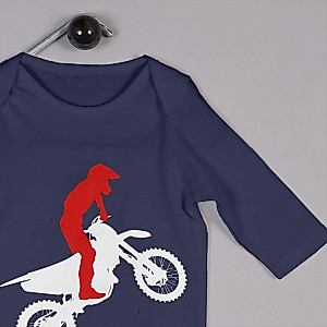 SiYooca Rider On A Motorcycle Baby Boy Girl Long Sleeve Romper Jumpsuit Kid