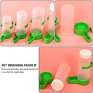 Balacoo 20pcs Bird Feeder Water Dispenser for Cage Automatic Bird Water Food Feeder for Cage Pet Parrot Budgie Lovebirds Cockatiel Feeder Cup Bowl Dish and M