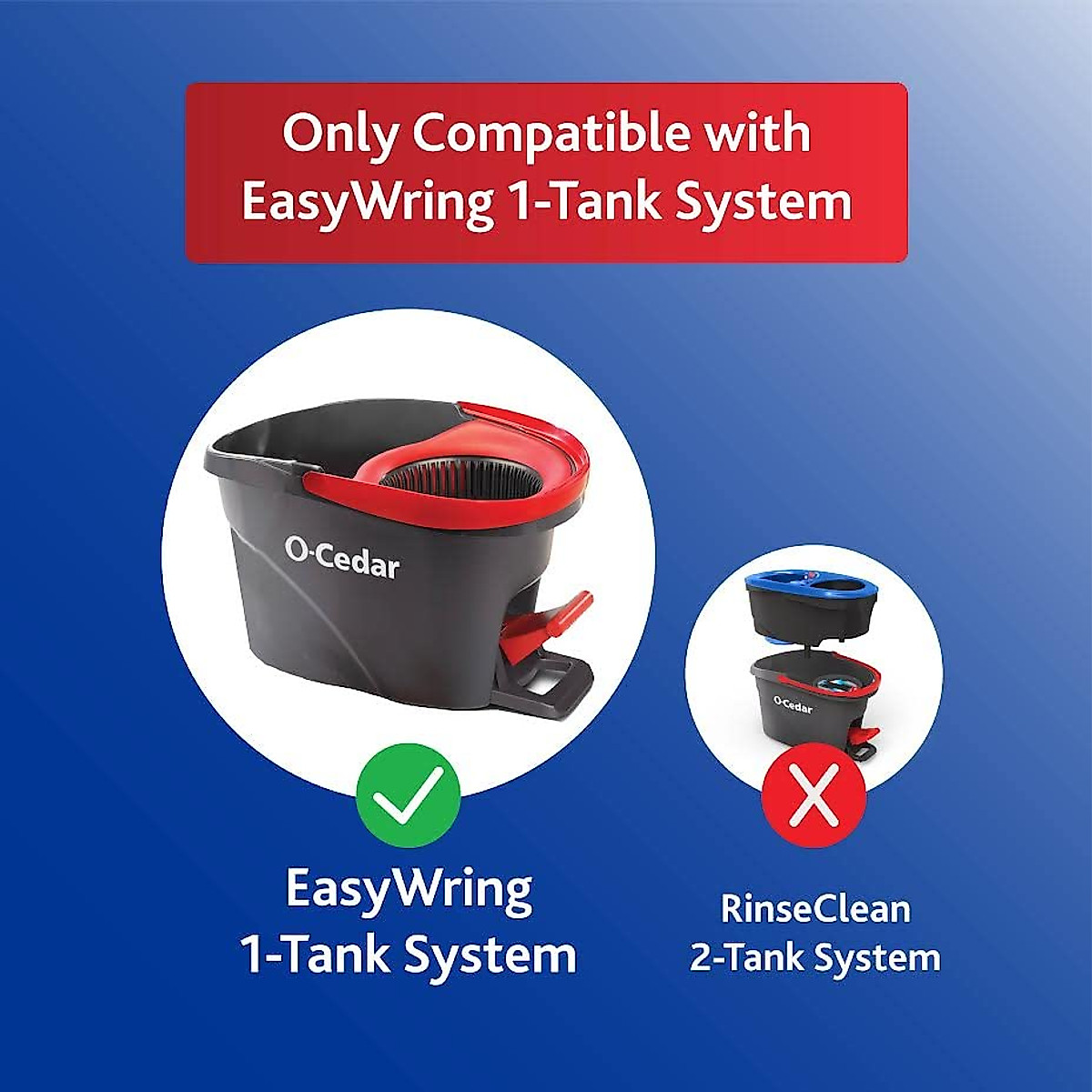 O-Cedar Genuine Replacement Mop Base Part for EasyWring Spin Mop, Not Compatible with RinseClean