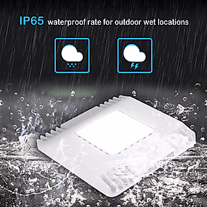 1 Pack LED Canopy Lights 150w 21000 Lumens 5000K Daylight White 750W HID/MH Equivalent,UL DLC Listed Gas Station Light,Waterproof IP65 Commercial Area & Outdoor Lighting,Ceiling Lighting Fixtures