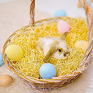 Easter Basket Grass, 320 g 11.3 oz Multicolor Easter Grass Recyclable Paper Shred for Easter Basket Grass Filler/Stuffers, 4 Colors