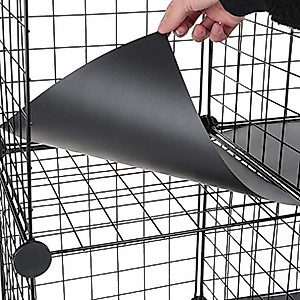 HOMIDEC Wire Cube Storage, Storage Shelves 4 Cube Bookshelf Bookcase Closet Organizer and Storage, Wire Storage Shelves Multi-Use DIY Storage Cube Shelf for Books, Toys, Clothes, Tools