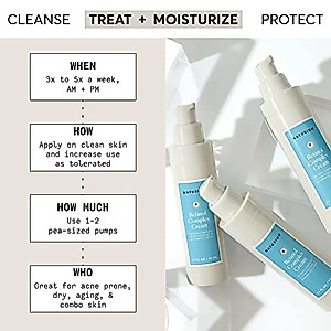 Naturium Retinol Complex Face Cream 2.5% Plus Bakuchiol & Biomimetic Lipids, Moisturizing Skin Repair Facial Cream, 1.7 oz